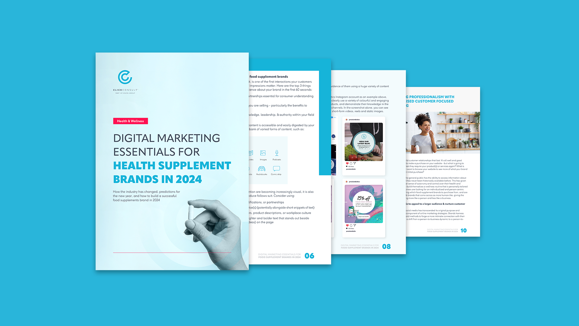 Digital Marketing for Health Supplement brands 2024 | Click Consult